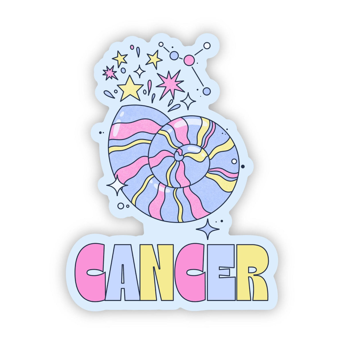 Cancer Astrology Sign Sticker – Big Moods