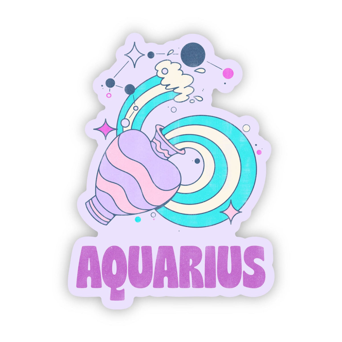 Aquarius Astrology Sign Sticker – Big Moods