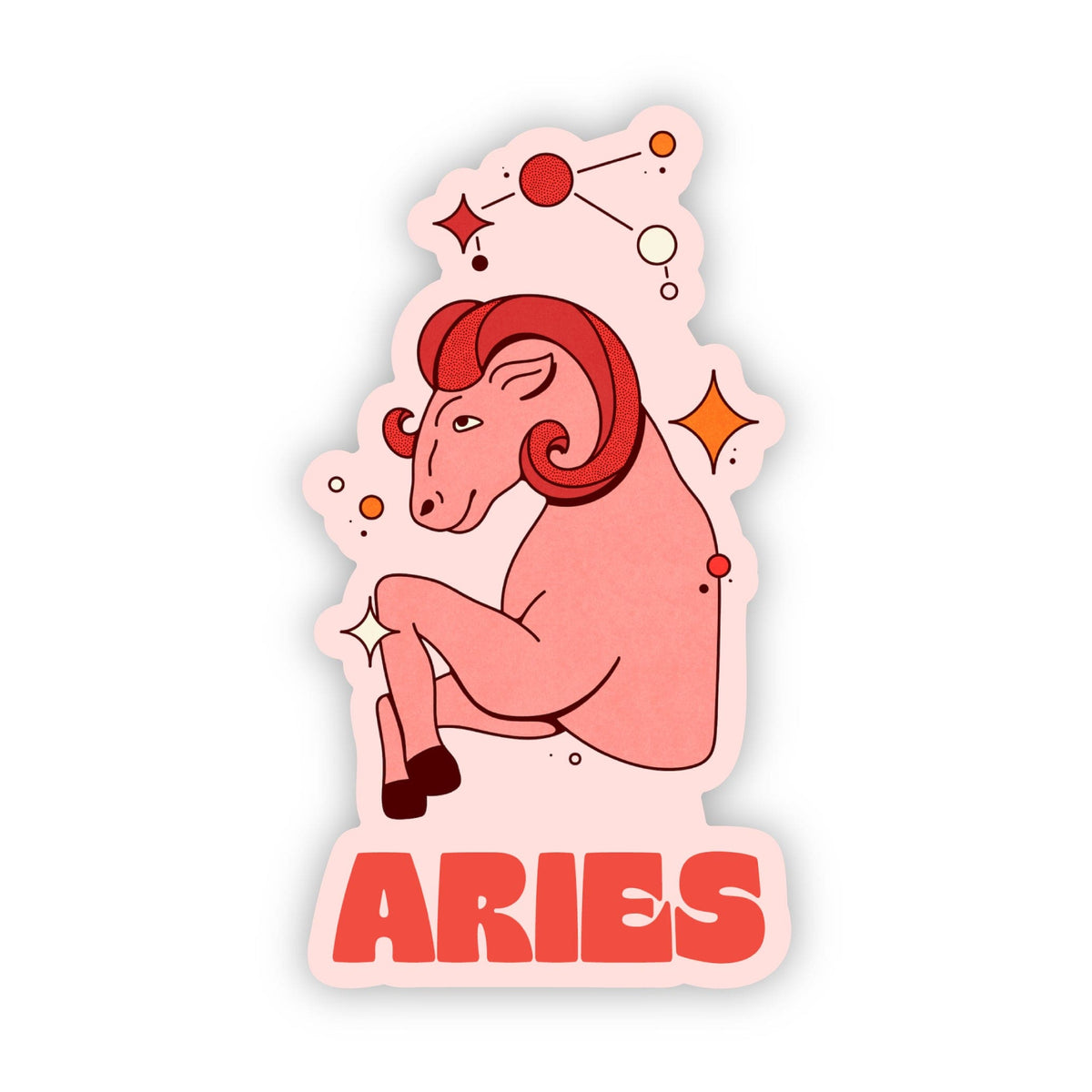 Aries Astrology Sign Sticker – Big Moods