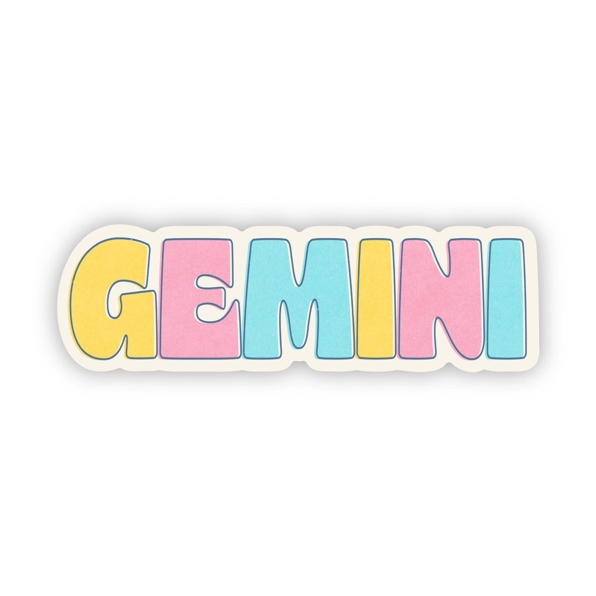 Gemini Lettering Sticker – Big Moods