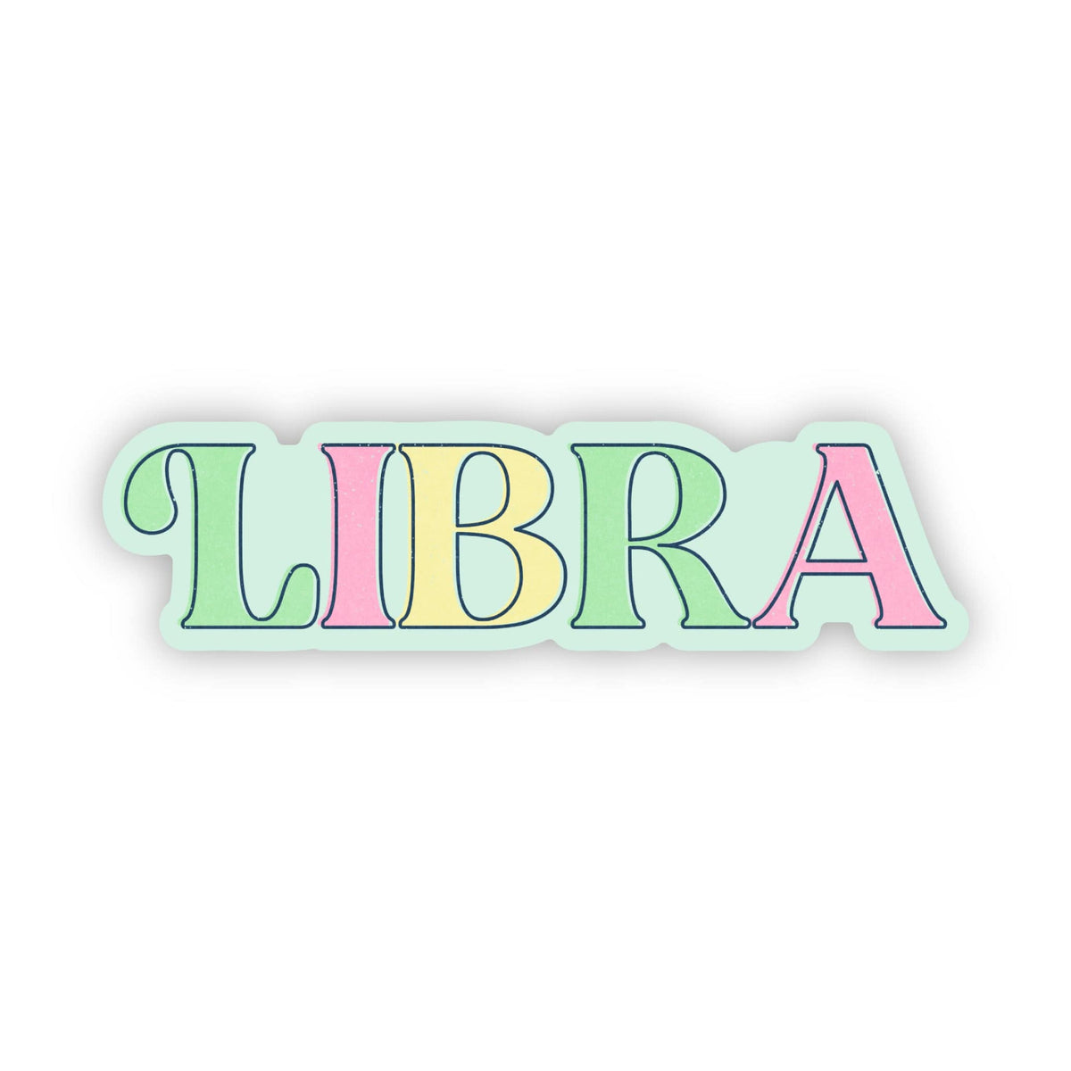 Libra Lettering Sticker – Big Moods