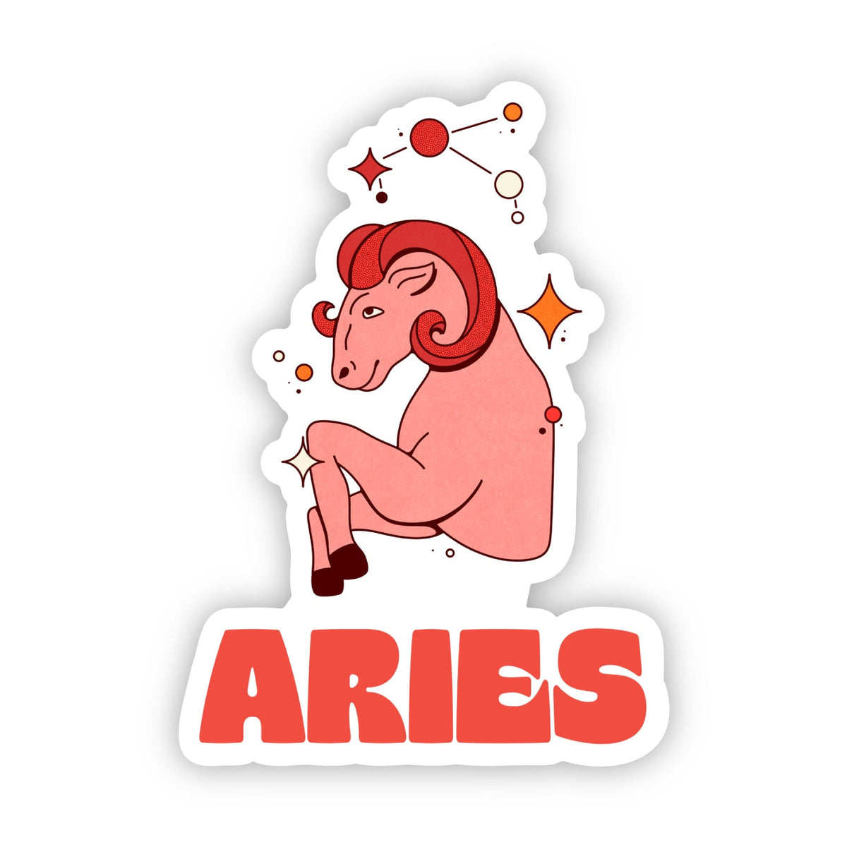 Aries Zodiac Sign Sticker – Big Moods