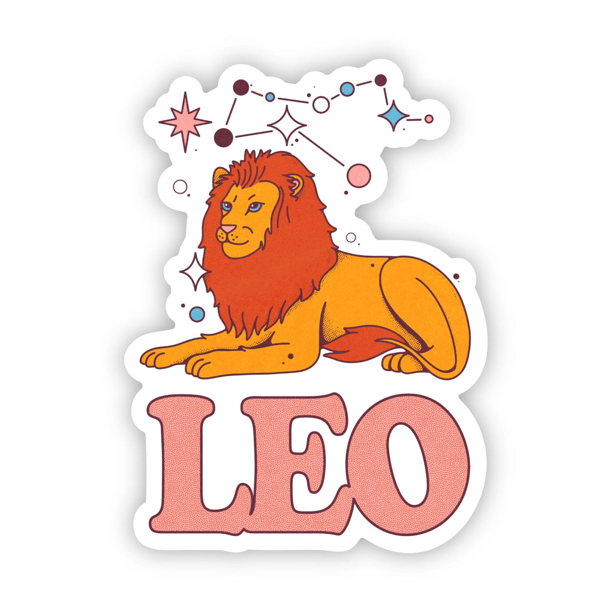 Leo Zodiac Sign Sticker – Big Moods