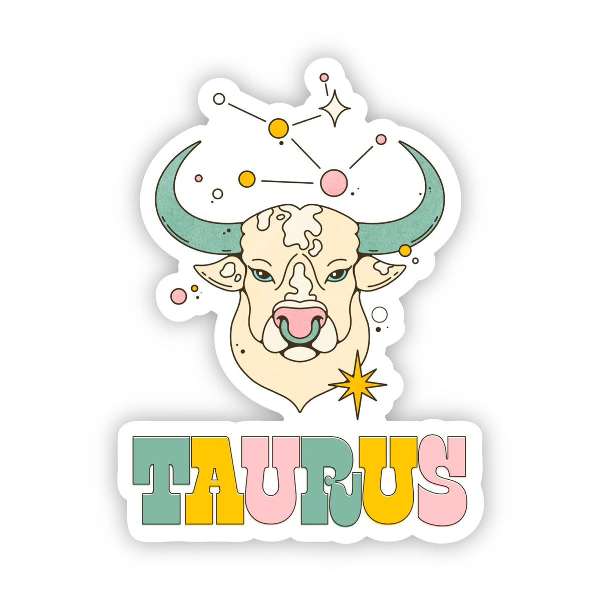 Taurus Zodiac Sign Sticker – Big Moods