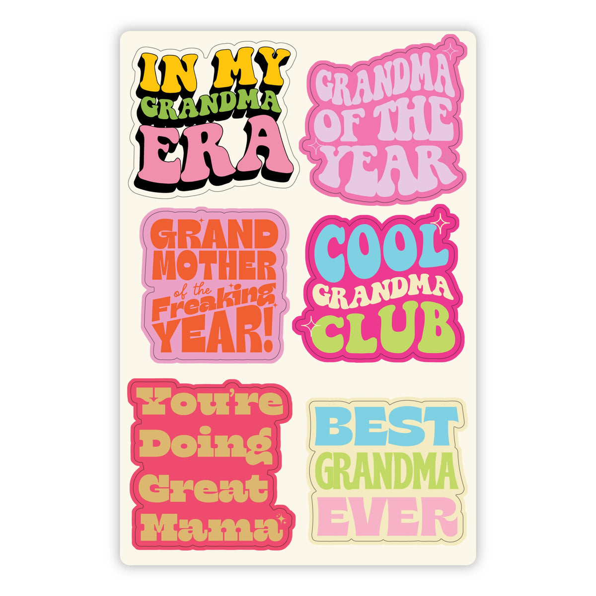 Grandma Stickers Mini Sticker Sheet – Big Moods