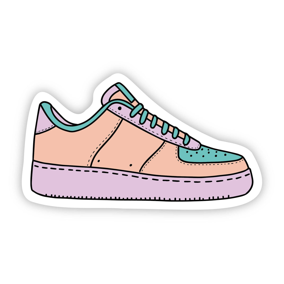 Sneaker Multi Color Aesthetic Sticker – Big Moods