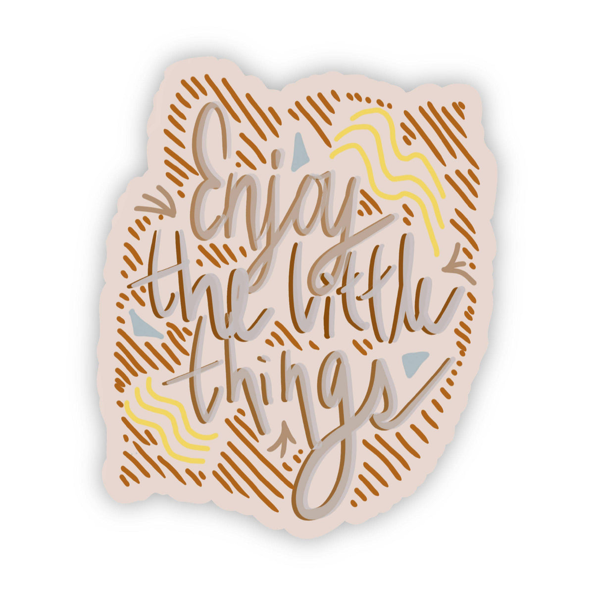 Enjoy The Little Things Lines Sticker – Big Moods