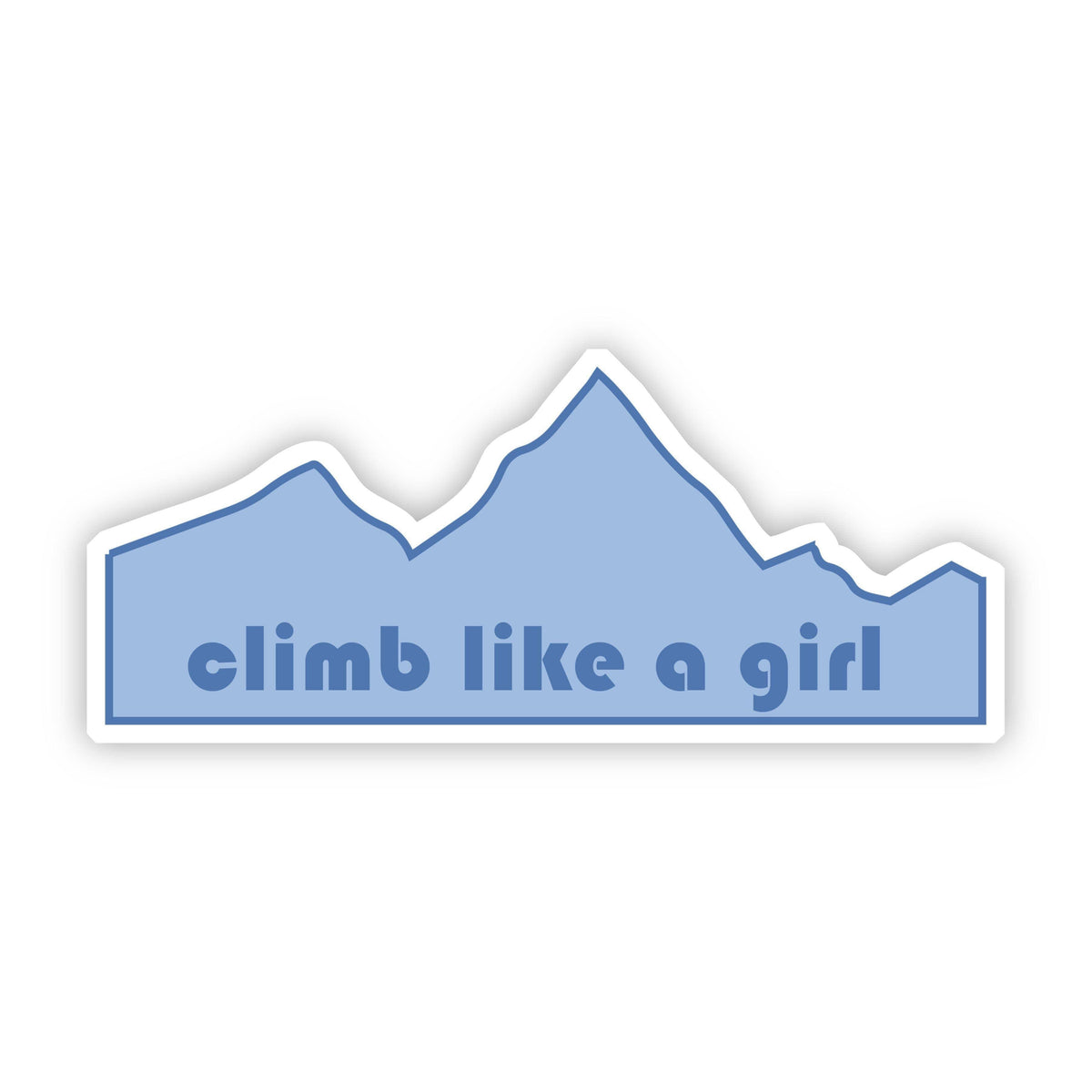 Climb Like a Girl Mountain Sticker – Big Moods