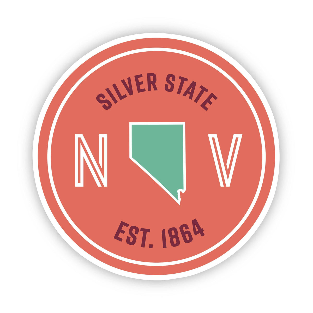 Silver State Nevada Sticker – Big Moods