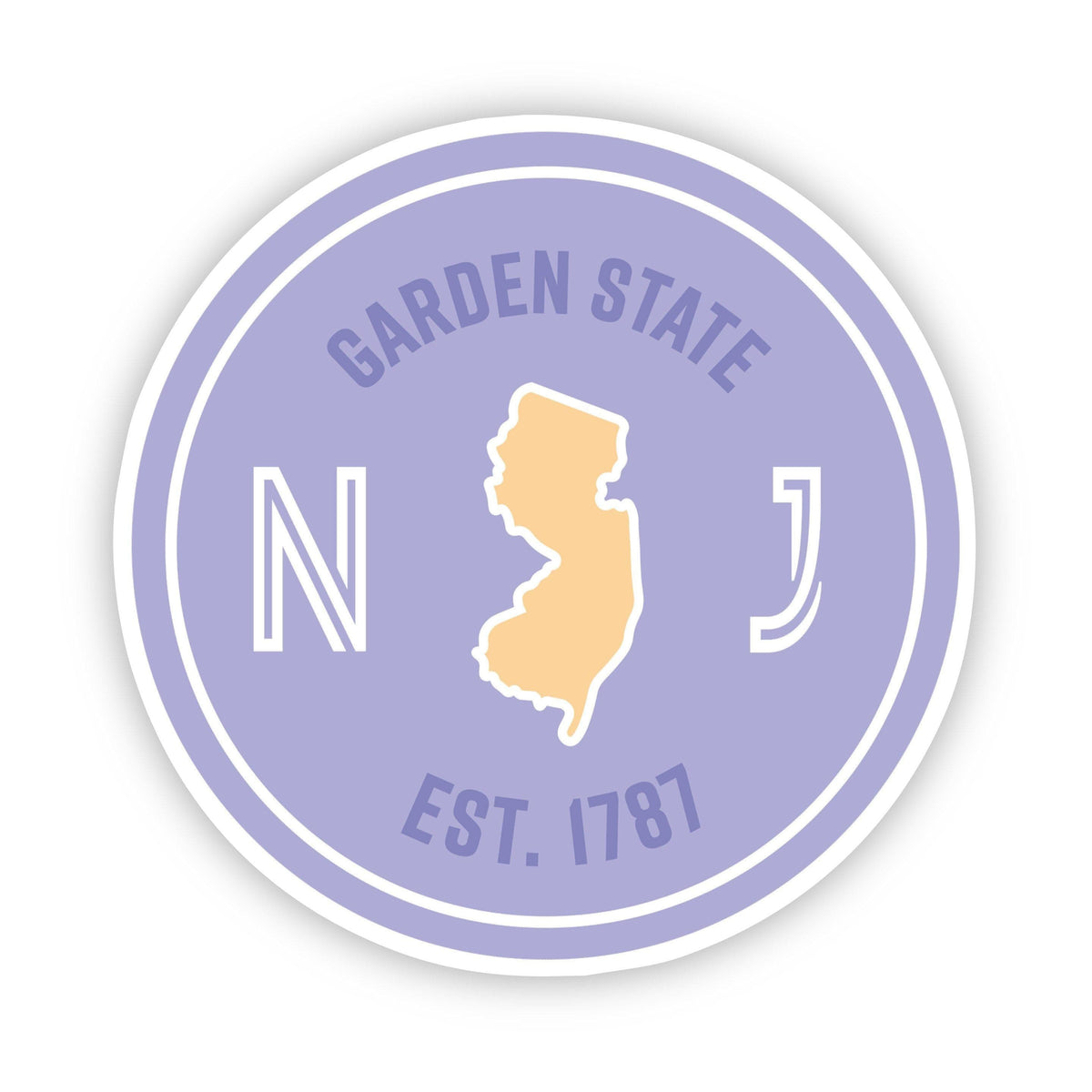 Garden State New Jersey Sticker – Big Moods