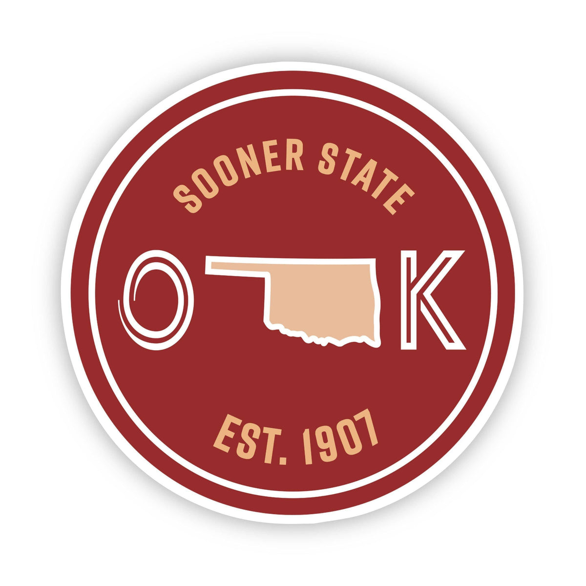 Sooner State Oklahoma Sticker – Big Moods