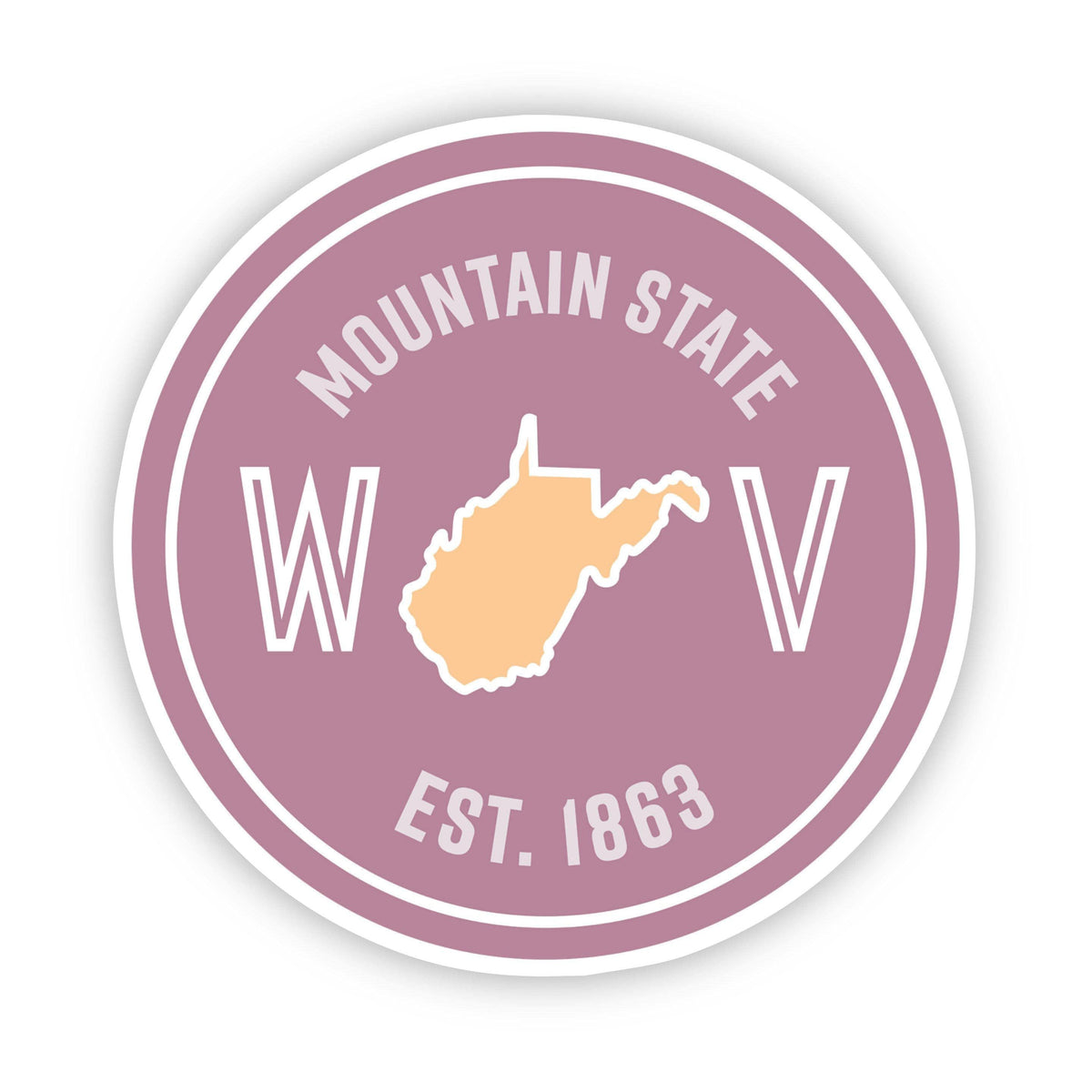 Mountain State West Virginia Sticker – Big Moods