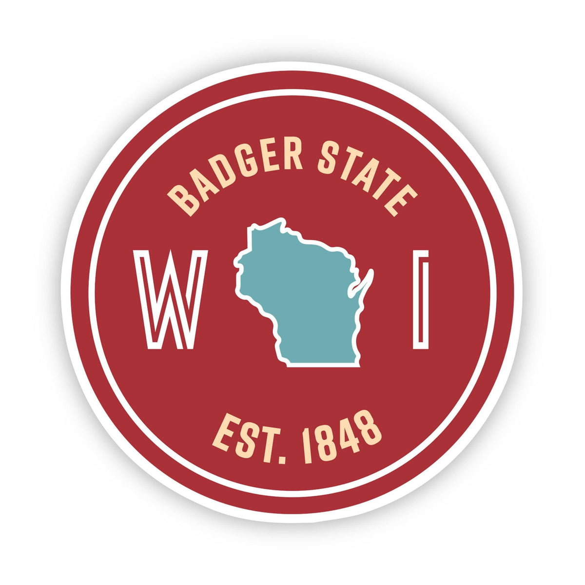Badger State Wisconsin Sticker – Big Moods