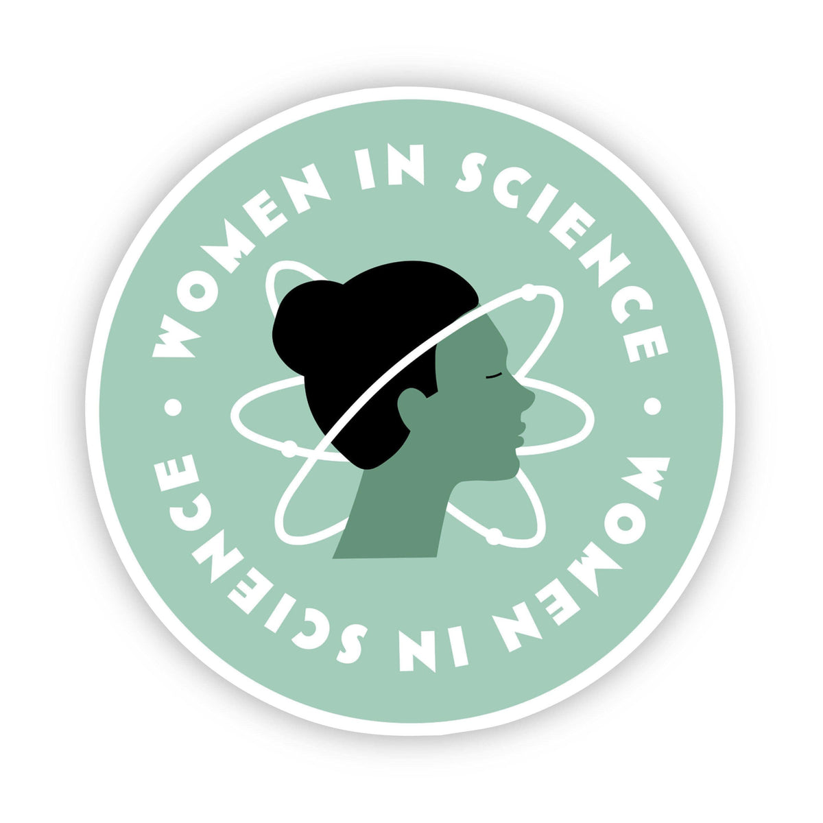 Women in Science Light Green Sticker – Big Moods