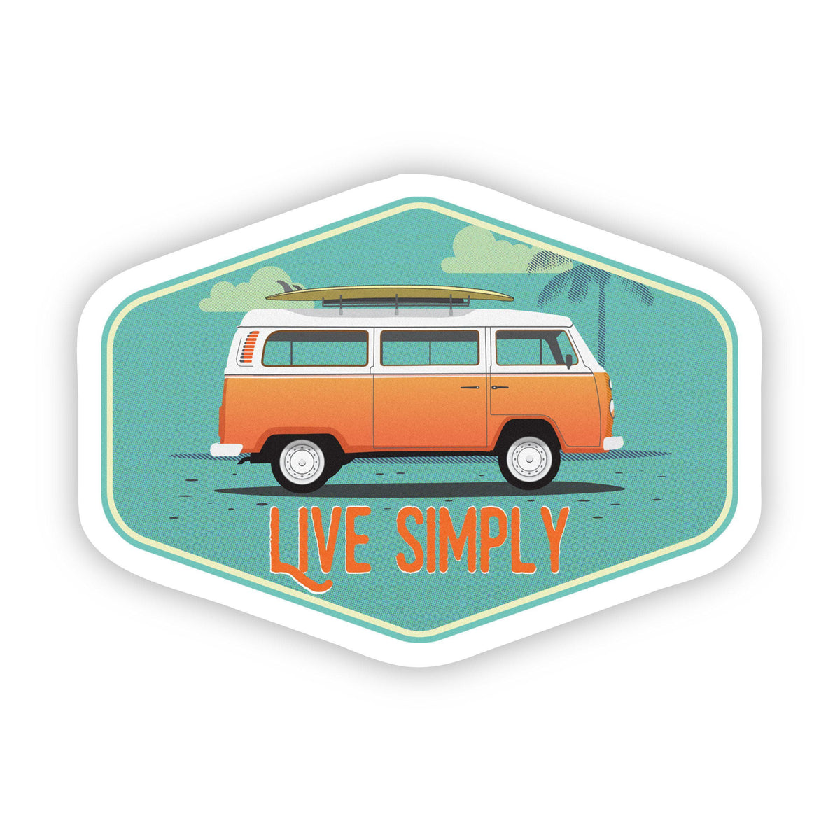 Live Simply Van Sticker – Big Moods