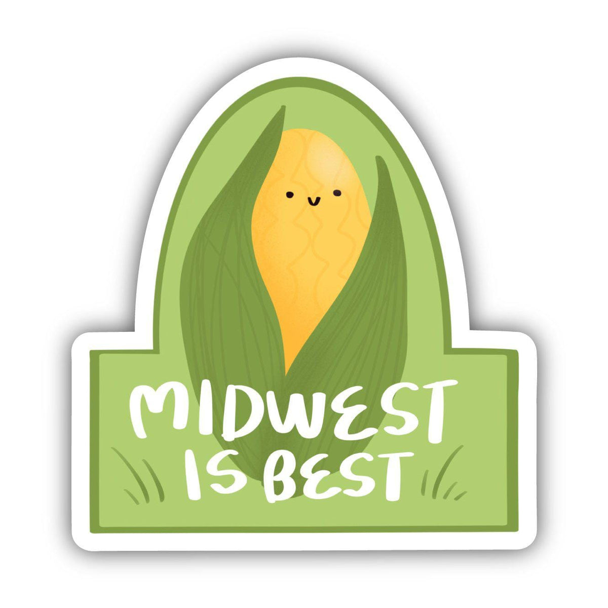 Midwest Is Best Corn Sticker – Big Moods