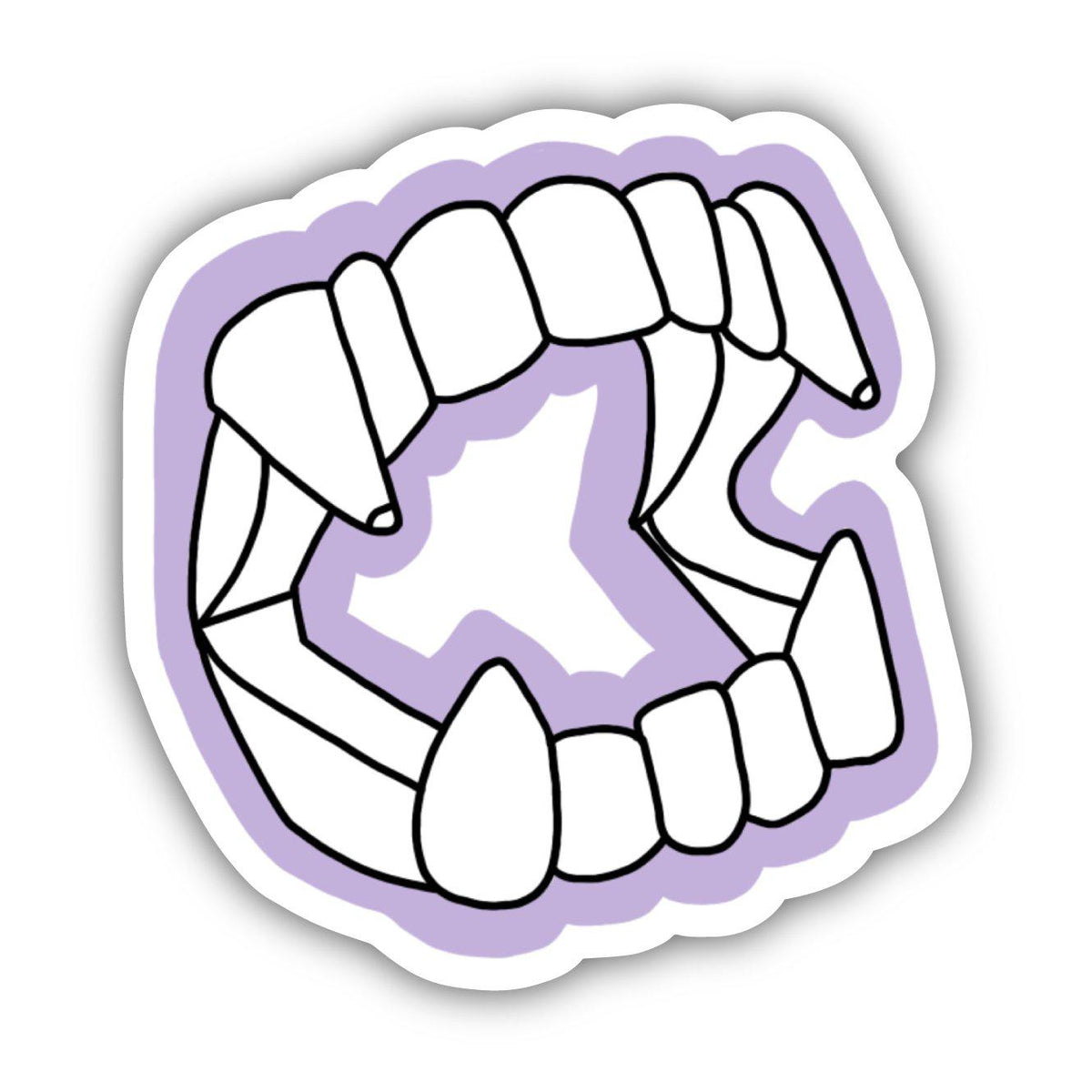 Vampire Teeth Sticker – Big Moods