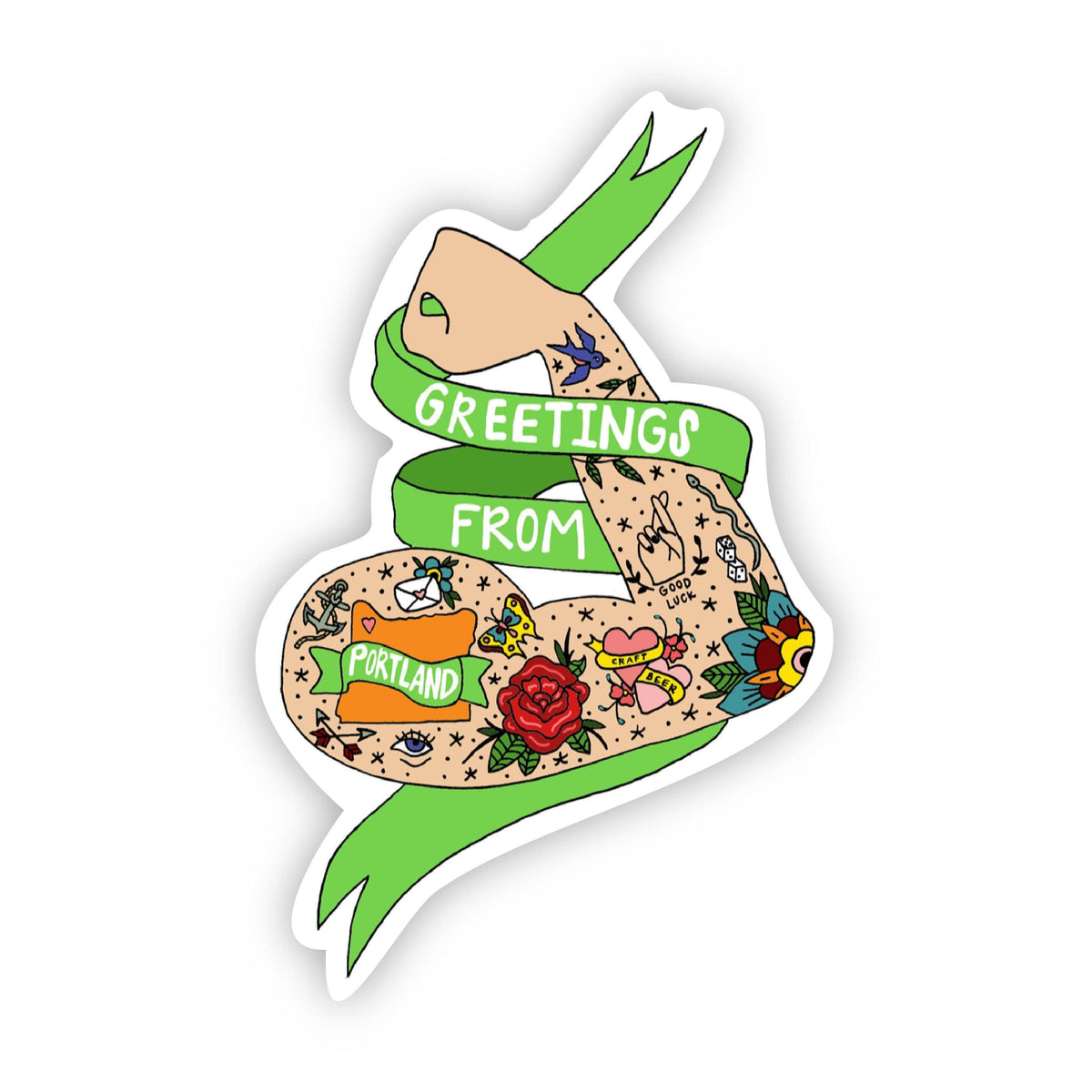 Greetings From Portland Sticker – Big Moods