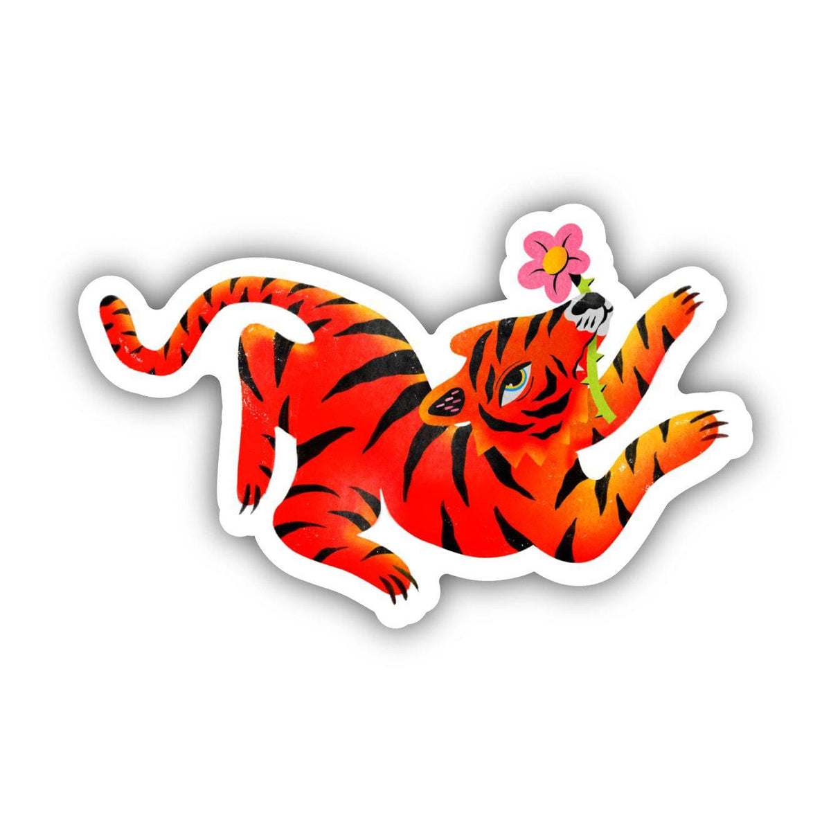 Dancing Tiger Sticker – Big Moods