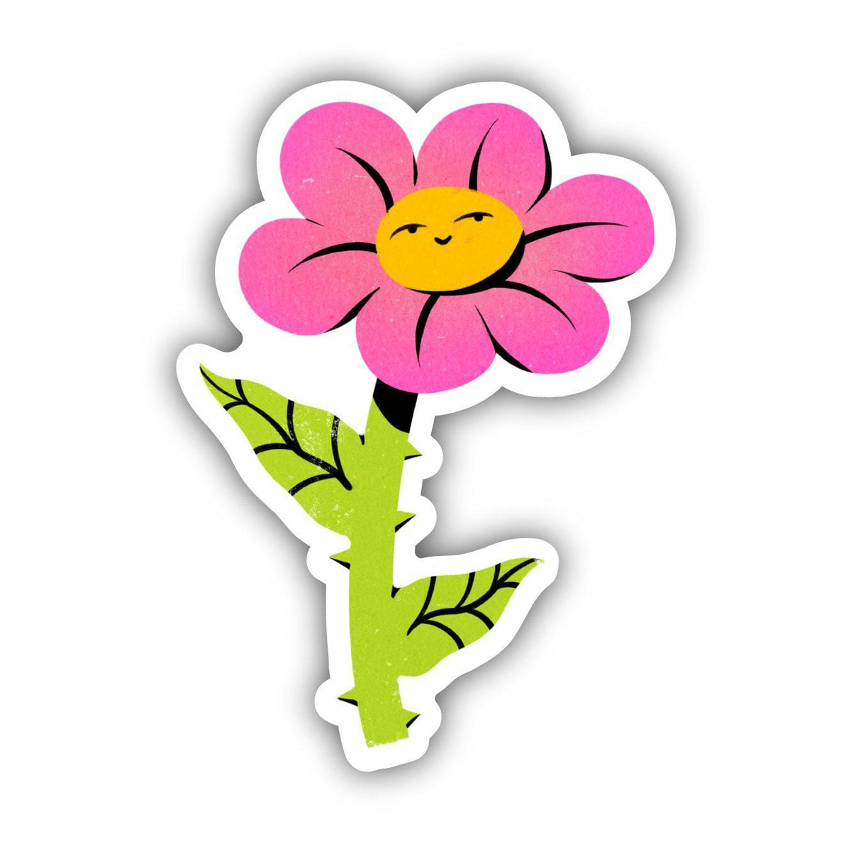 Pink Flower Sticker – Big Moods