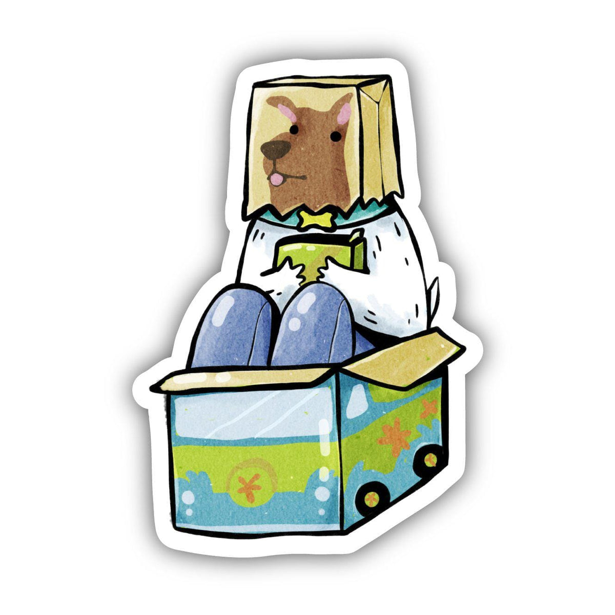 Detective Dog Spooky Kid Sticker – Big Moods