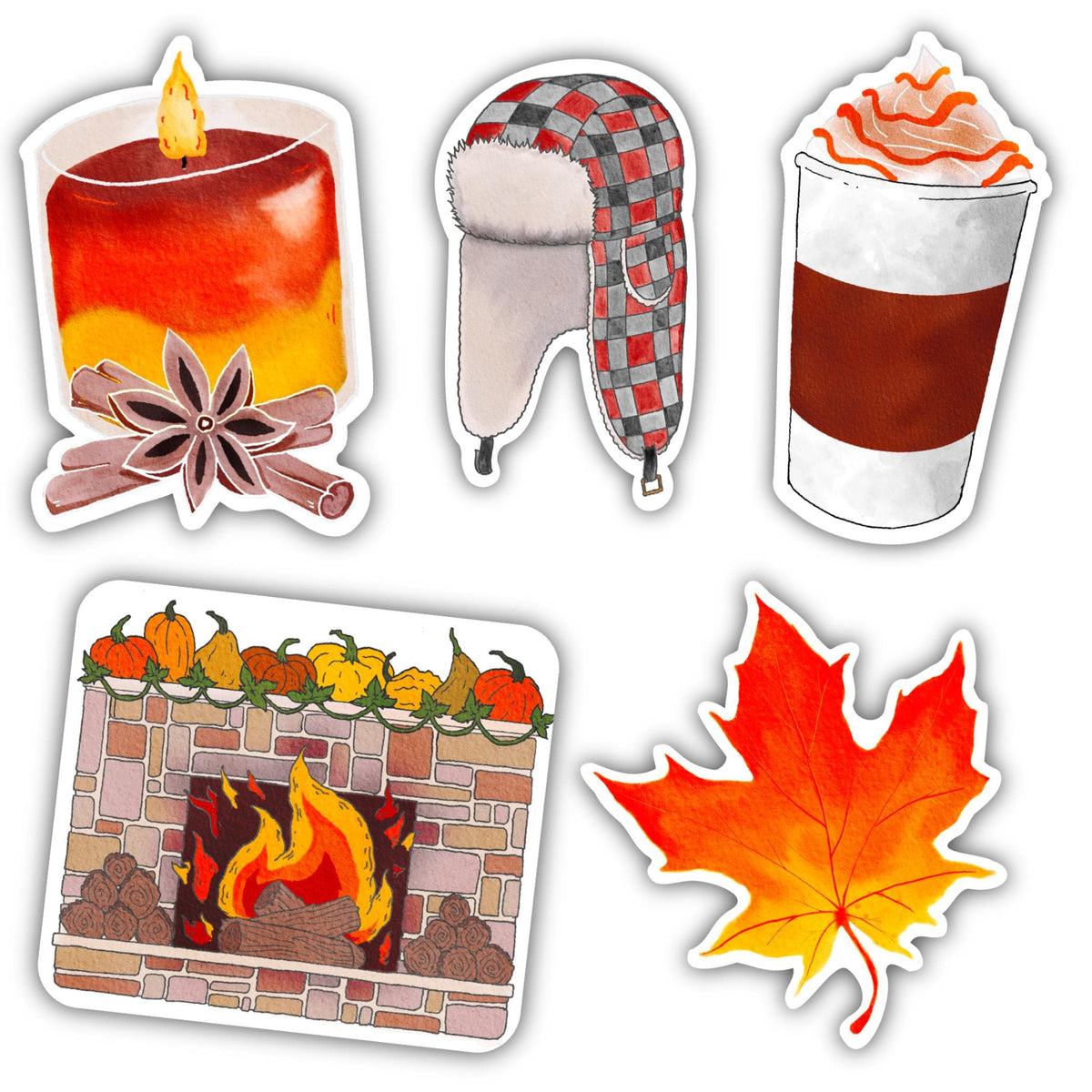 Fall Sticker 5 Pack – Big Moods