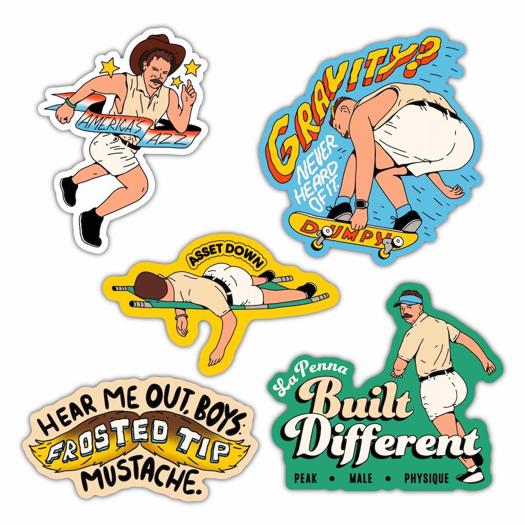 "Built Different" Frankie LaPenna Stickers - 5 Pack – Big Moods
