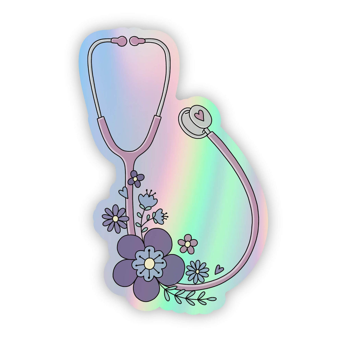 Holographic Stethoscope Sticker – Big Moods