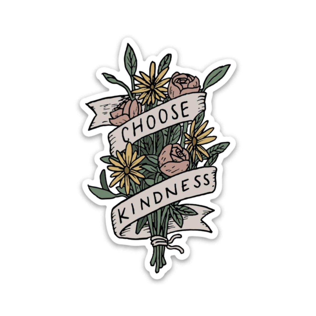 Choose Kindness Bouquet Sticker – Big Moods
