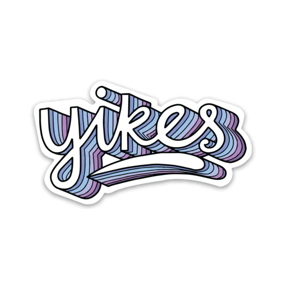 Yikes Sticker - Lettering – Big Moods