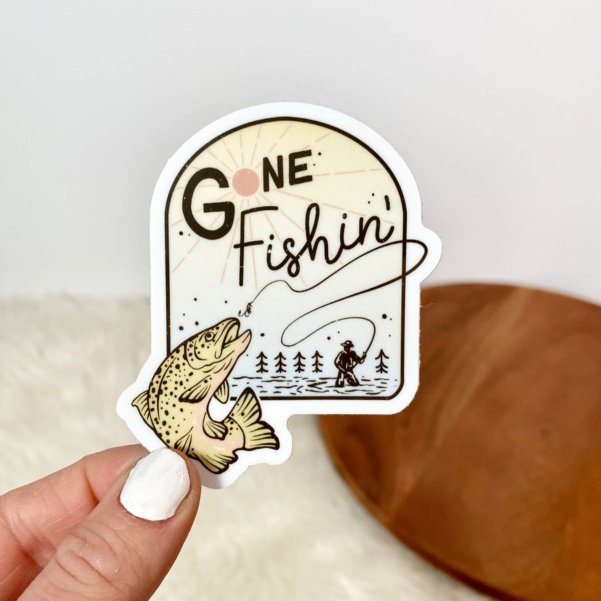 Gone Fishin' Sticker – Big Moods