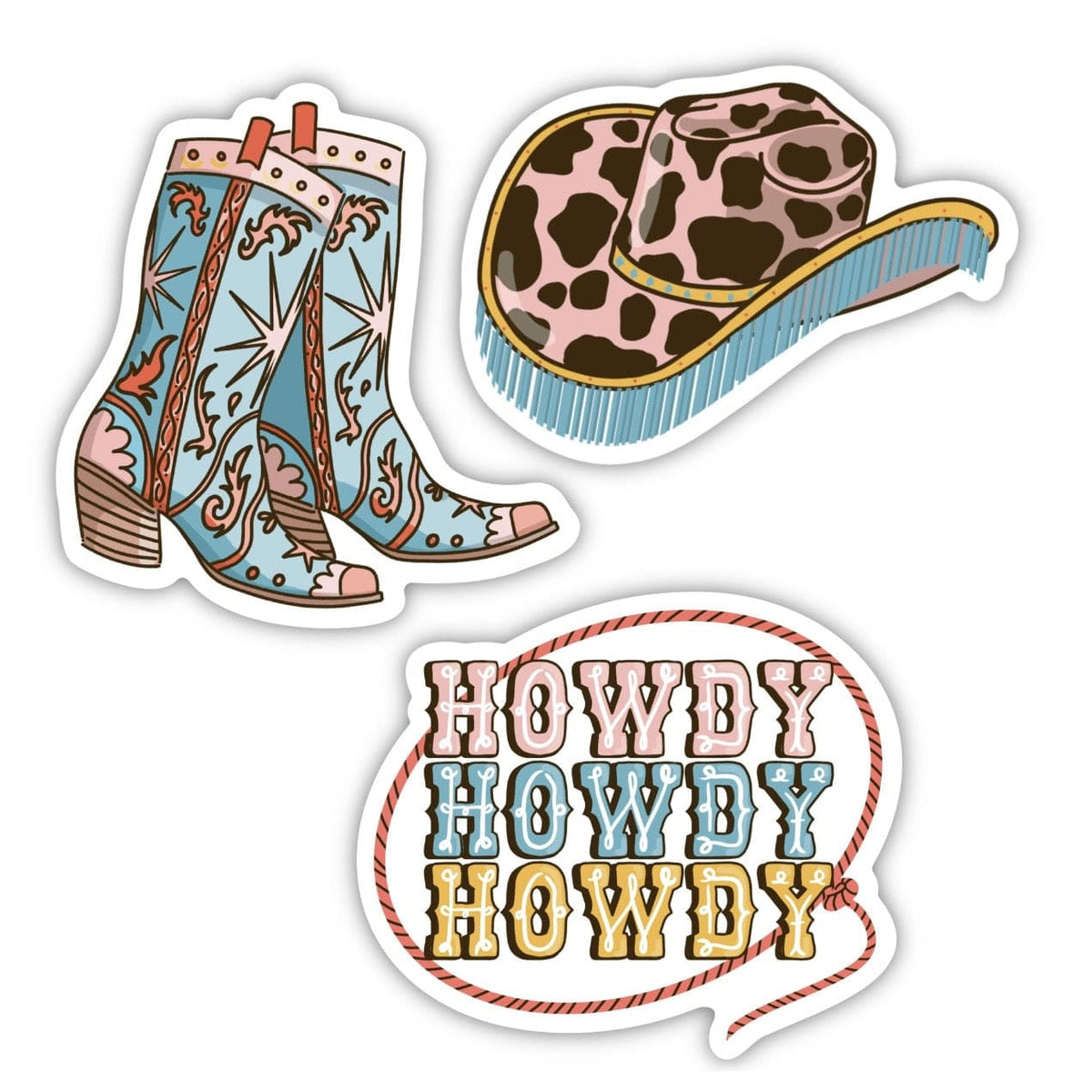 Howdy Cowboy Boots & Hat 3 Pack – Big Moods