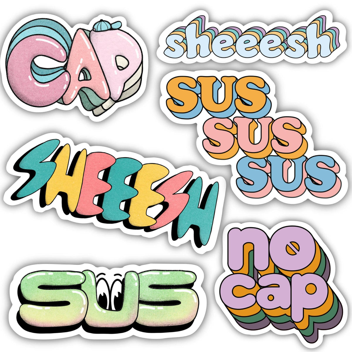Meme Sticker 6 Pack – Big Moods