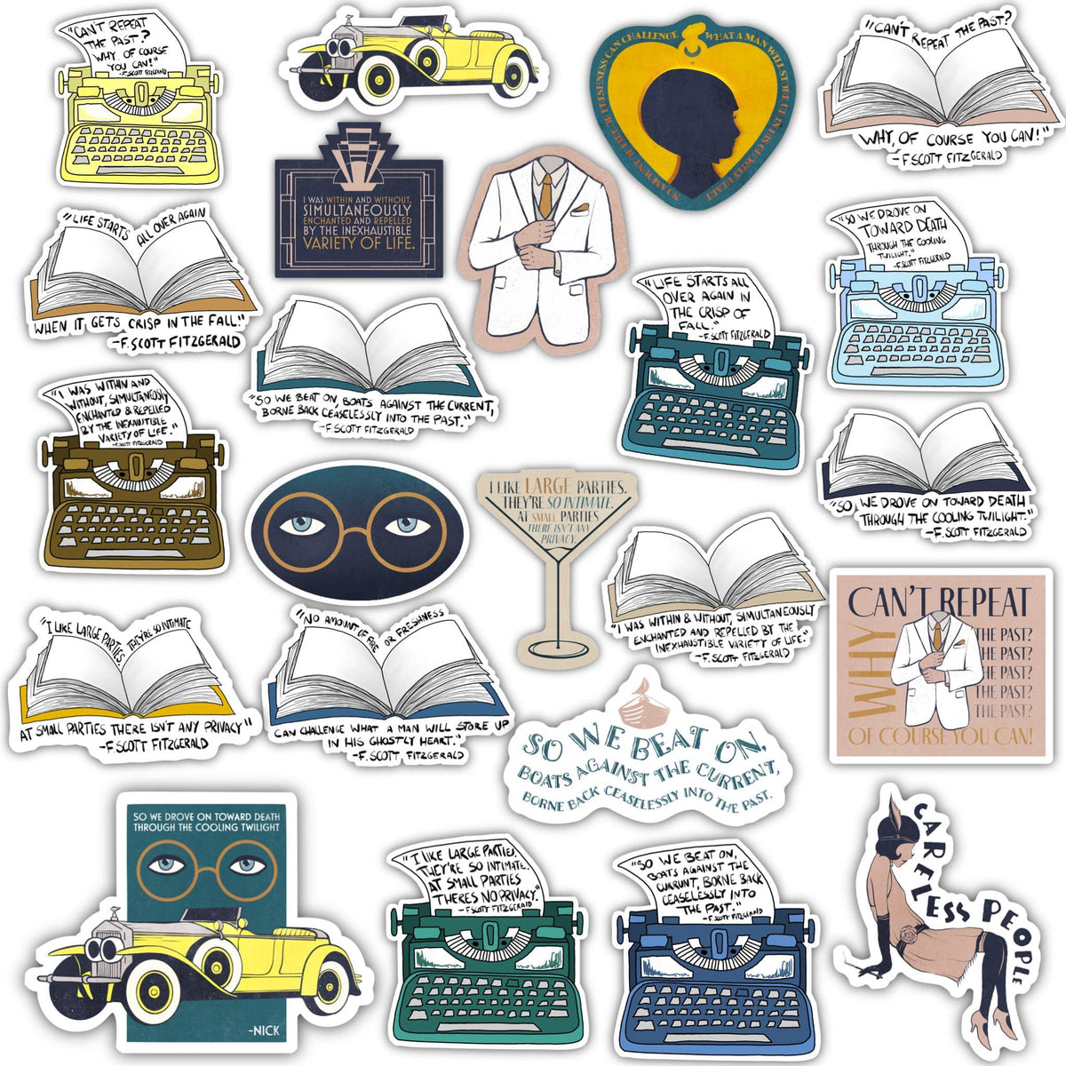 Great Gatsby Sticker 23 Pack – Big Moods