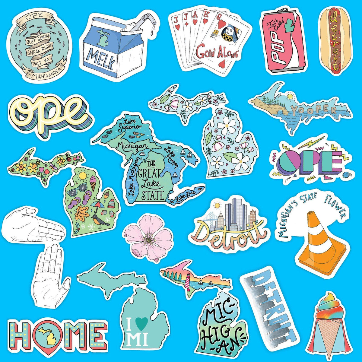Michigan Sticker Mega Pack – Big Moods
