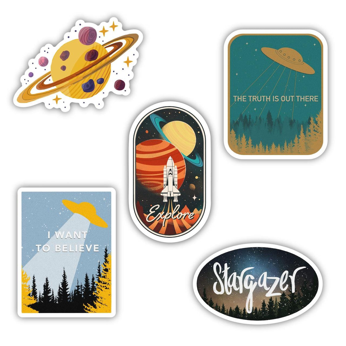 The Space Cadet Badge 5 Pack – Big Moods