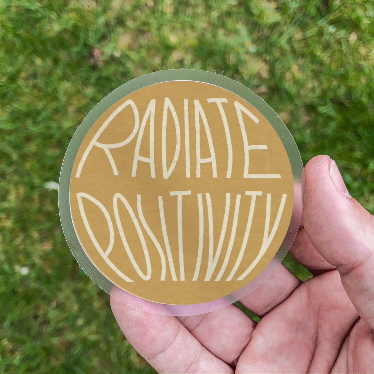Radiate Positivity - Clear Sticker – Big Moods