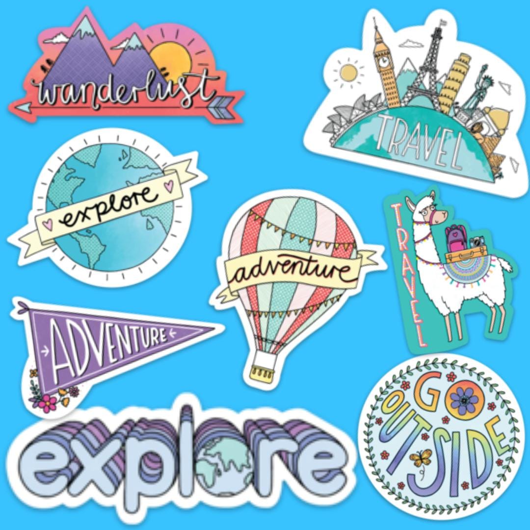 Travel Sticker 8 Pack – Big Moods