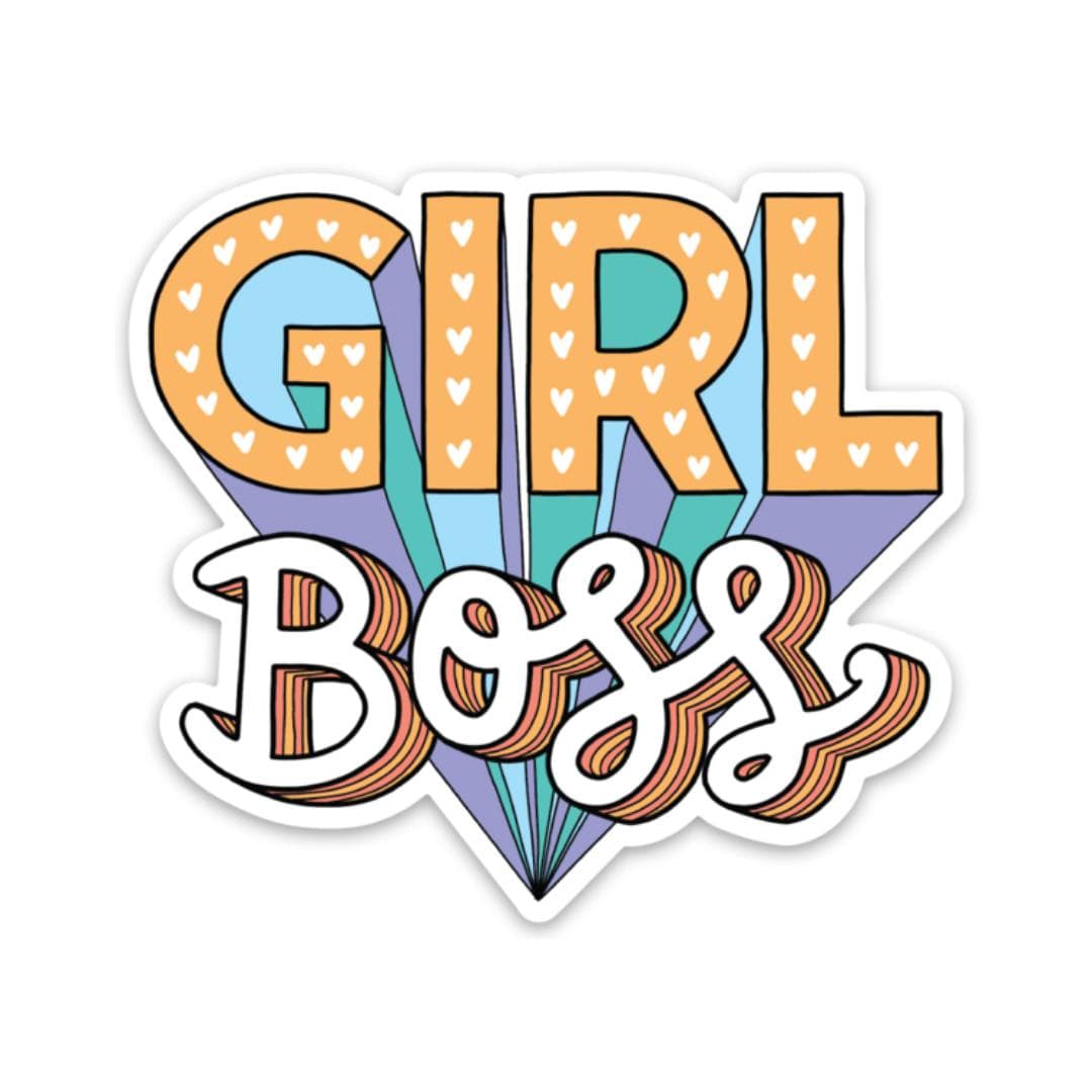 Girl Boss sticker – Big Moods