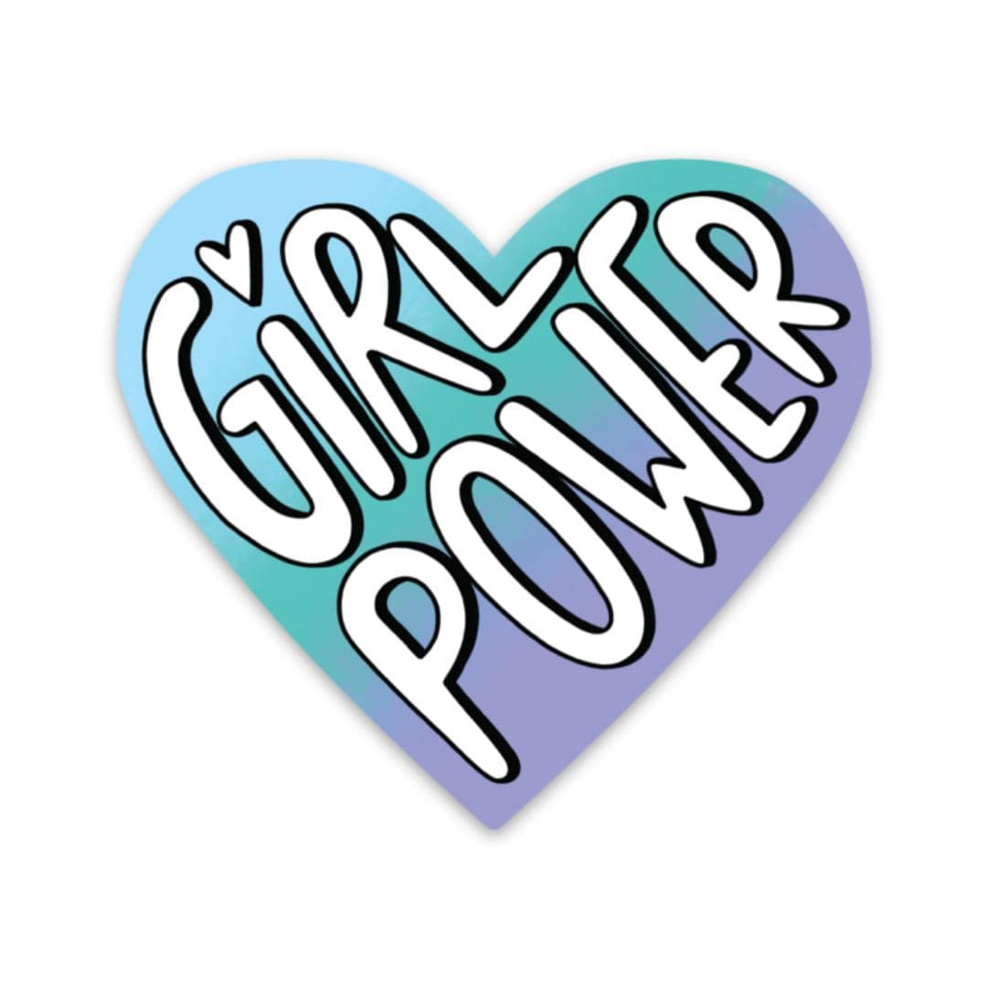 Girl Power Heart Sticker – Big Moods