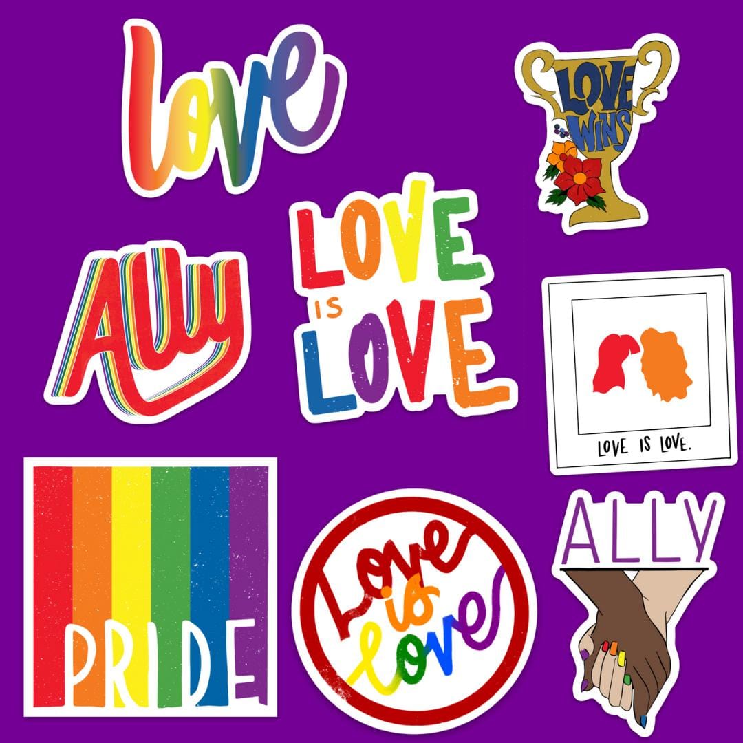 Pride Sticker 8 Pack – Big Moods