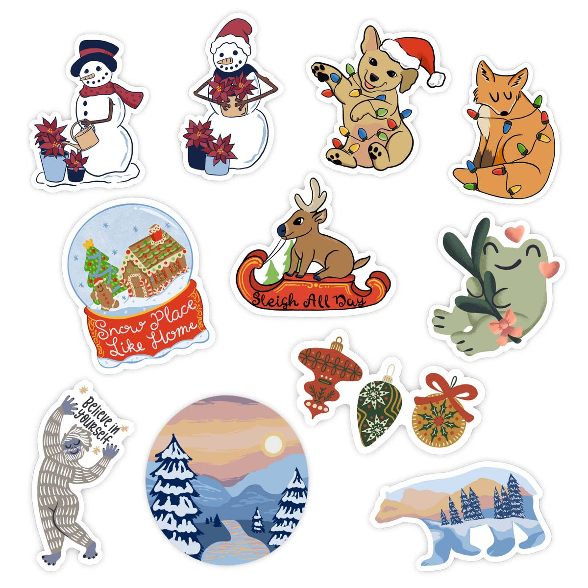 Winter Fun Stickers 11 Pack – Big Moods