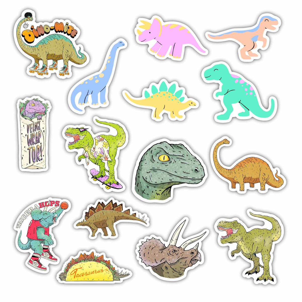 Dinosaurs Stickers Mega 15 Pack – Big Moods