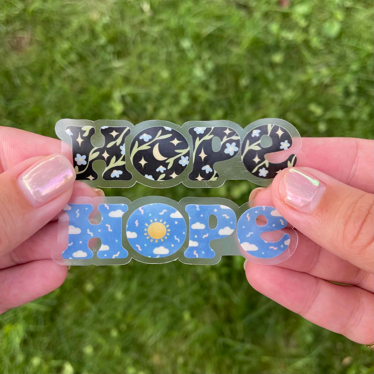 Hope Clear Stickers - Day and Night – Big Moods