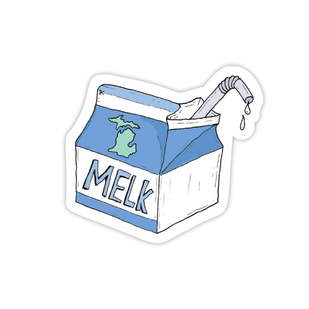 melk sticker - michigan – Big Moods