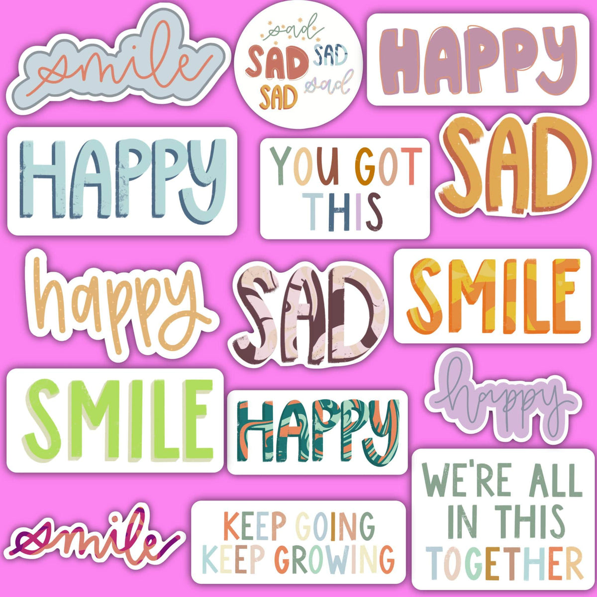 Mood Sticker 15 Pack – Big Moods
